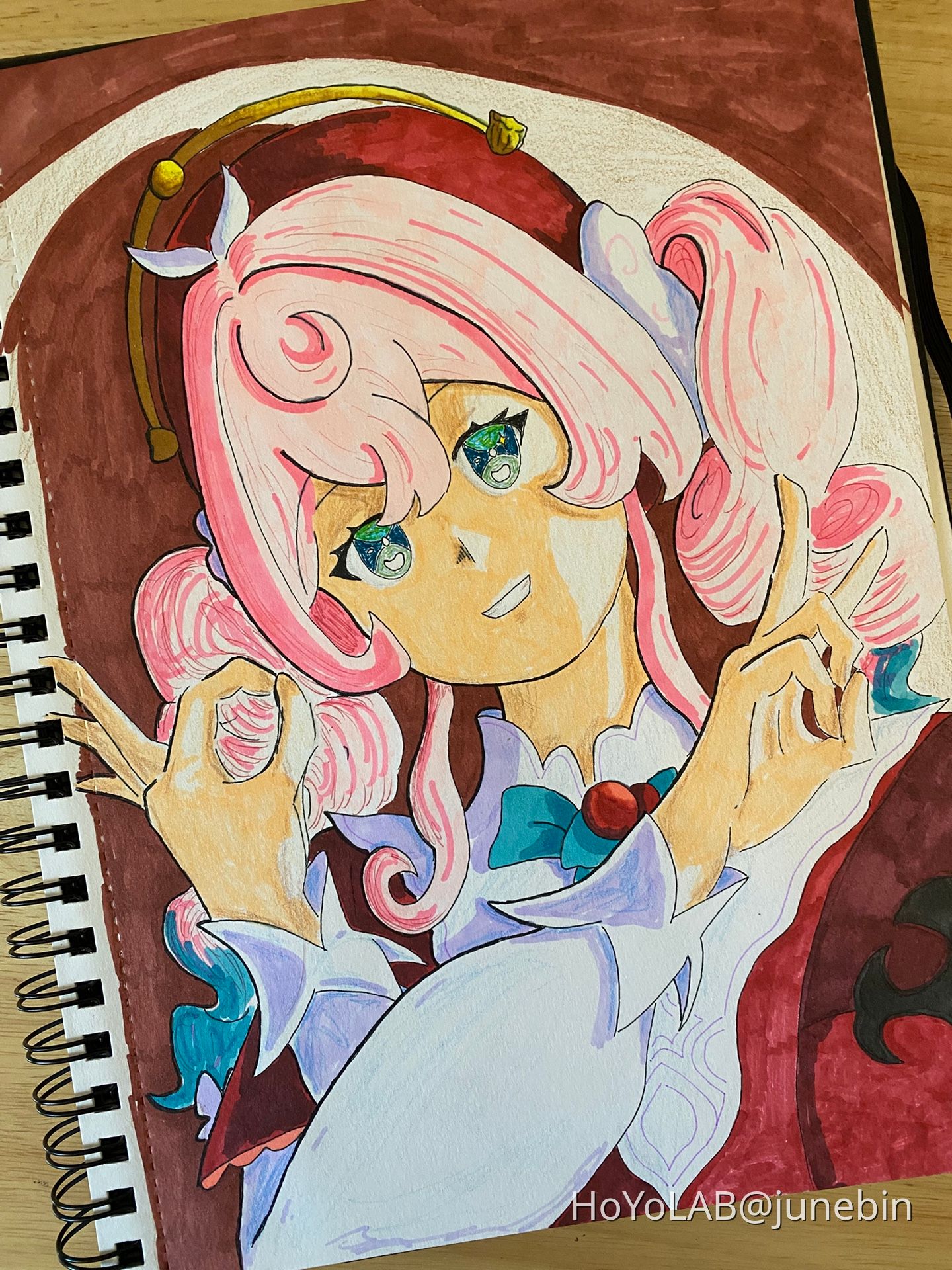 day 30 drawing hyacine everyday to manifest luck for her banner Honkai ...