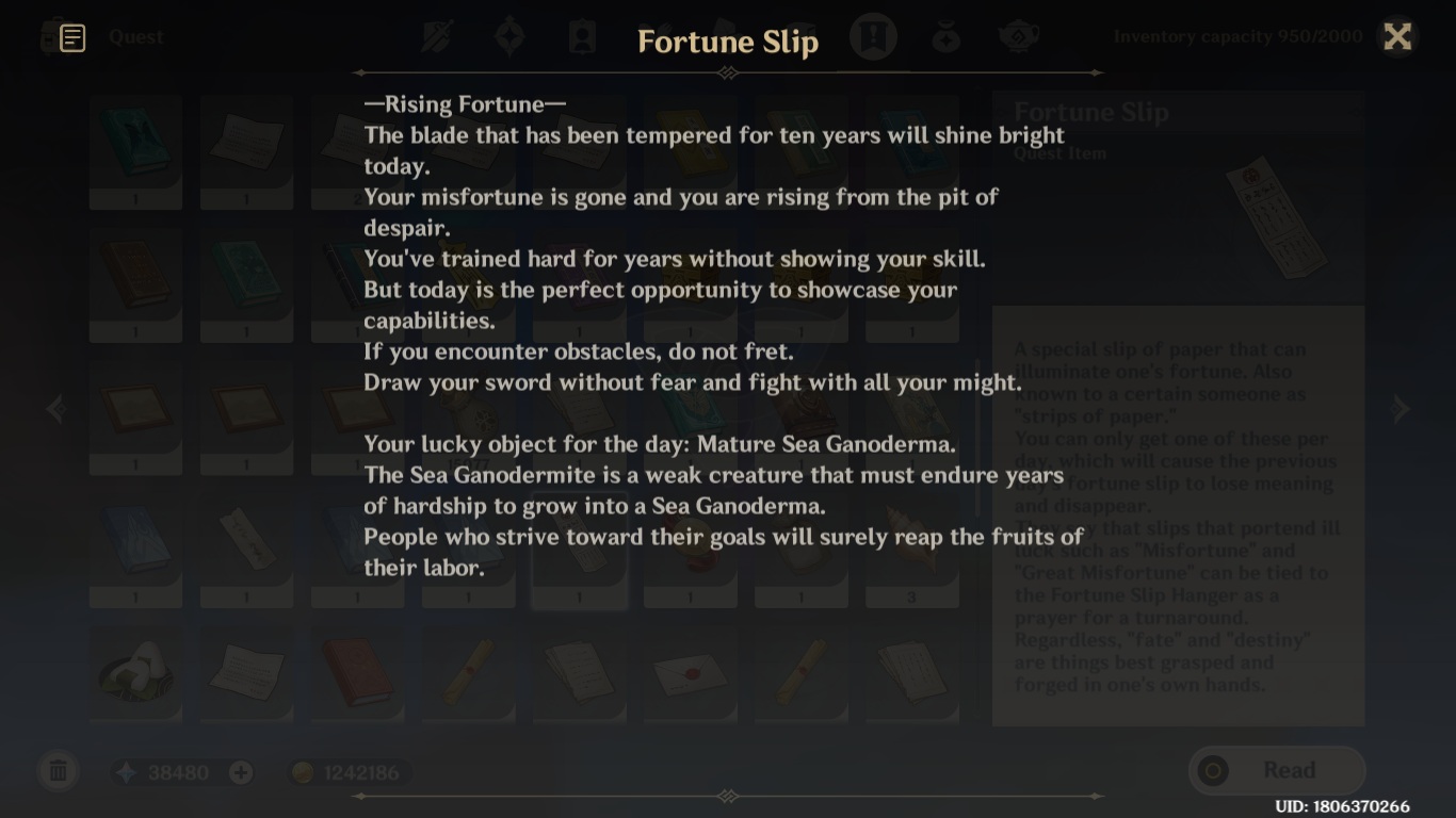 Fortune Slip Genshin Impact | HoYoLAB