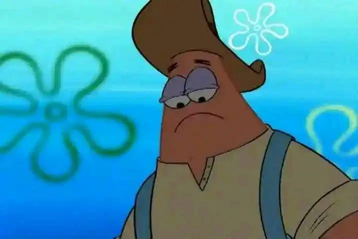sad patrick cowboy