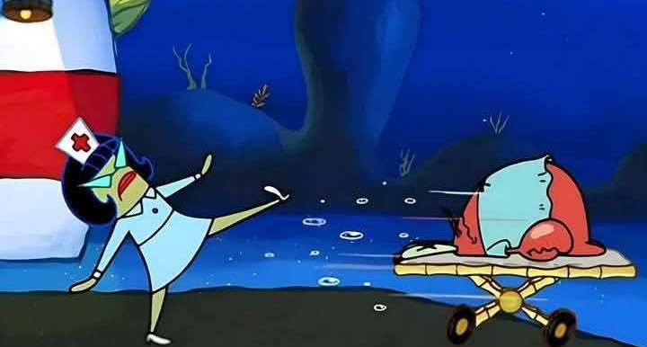 the doctor kick Mr krabs from hospital | HoYoLAB