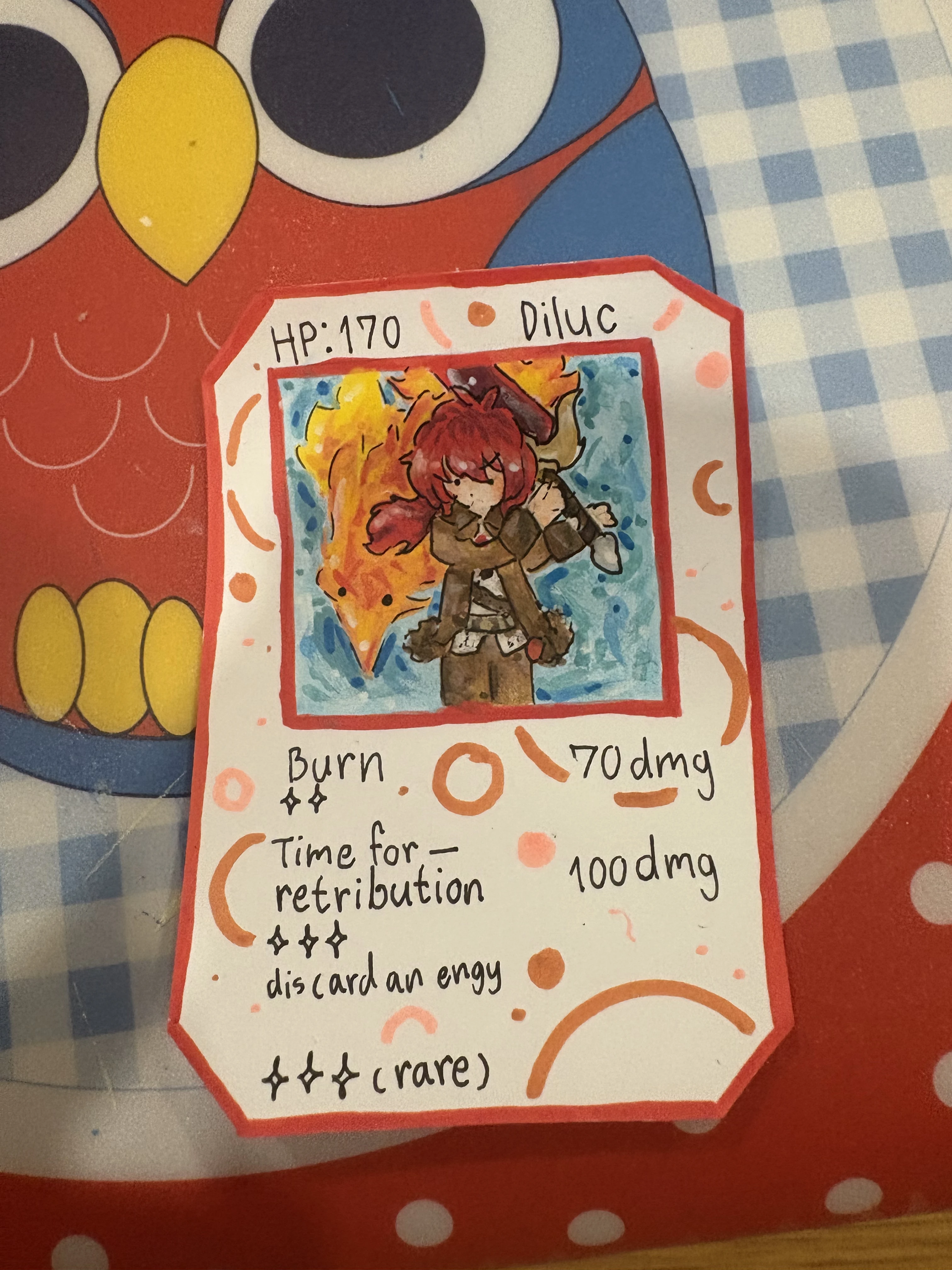 Diluc card! 🔥🐦‍🔥 Genshin Impact | HoYoLAB