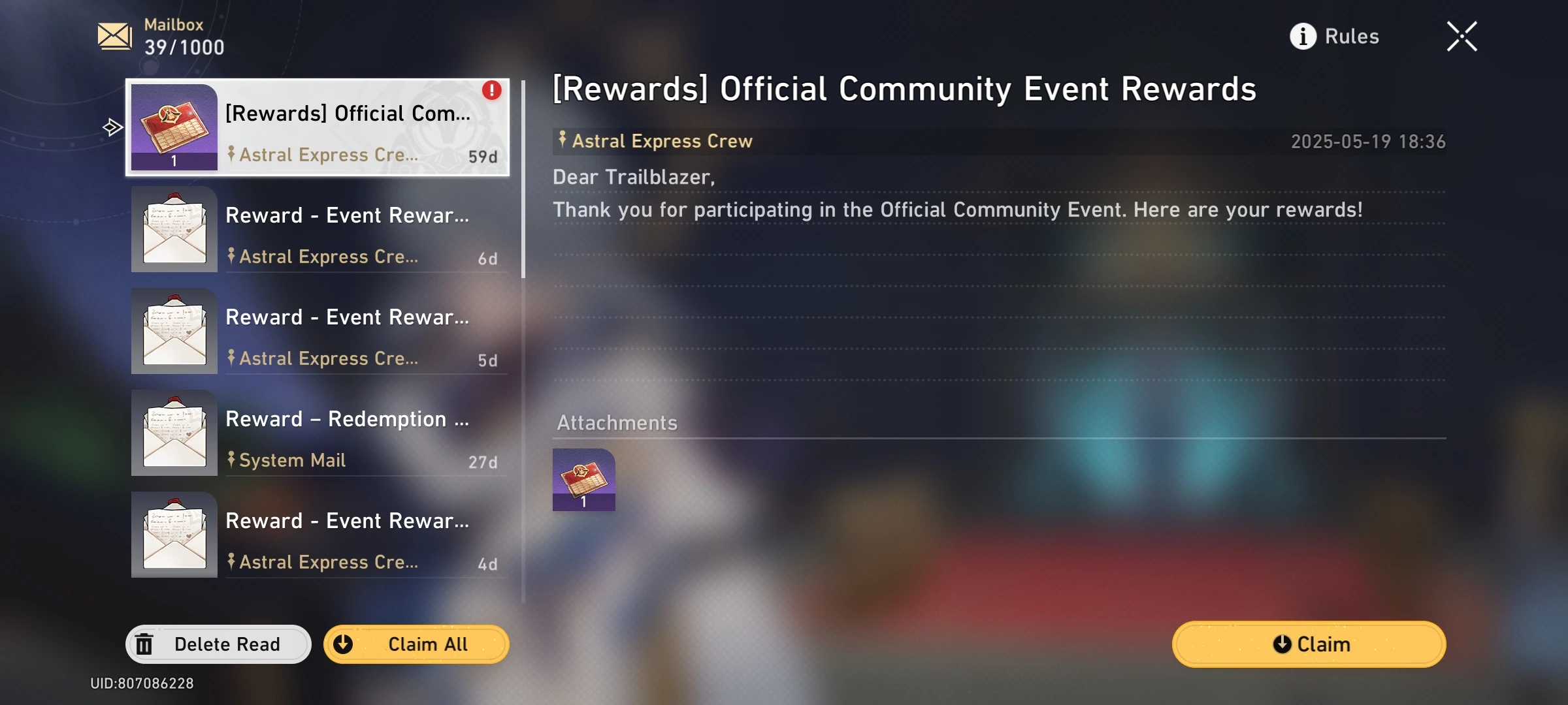 won express pass two anniversaries in a row, tysm hsr! 🥳 Honkai: Star ...