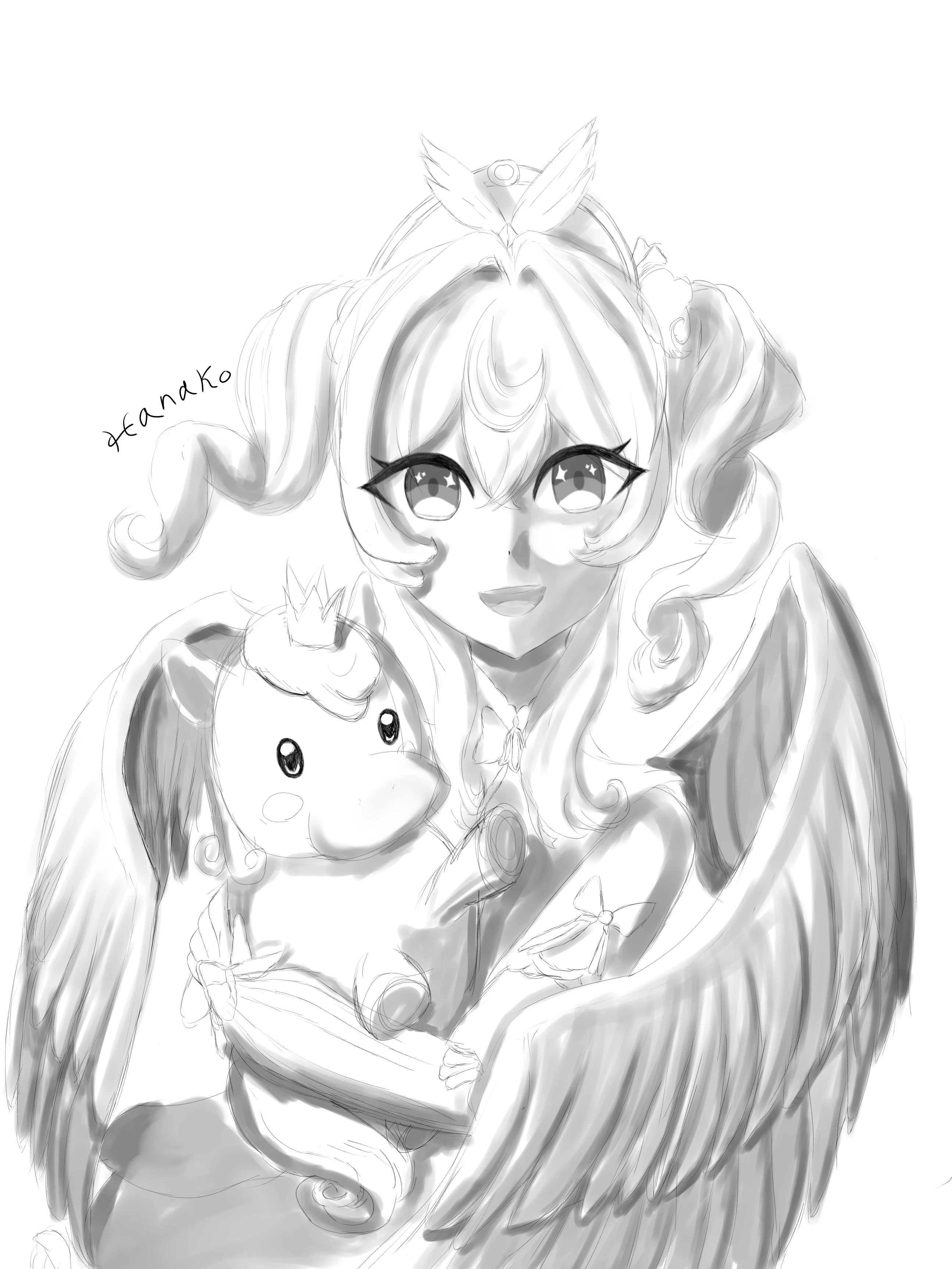 🎀🌸🫧 Hyacine and Little Ica, WIP 1! 🫧🌸🎀 Honkai: Star Rail | HoYoLAB