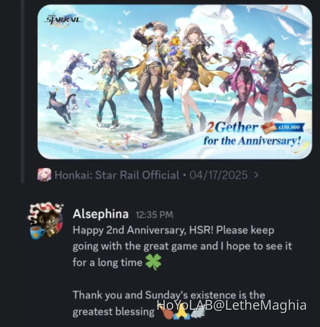 Thank You Honkai: Star Rail | HoYoLAB