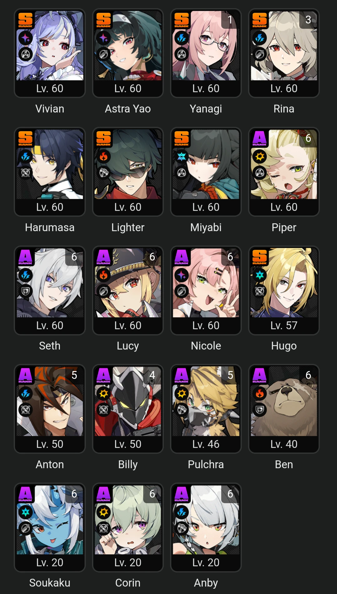 Day 5-8 of leveling all my agents to 60 Zenless Zone Zero | HoYoLAB