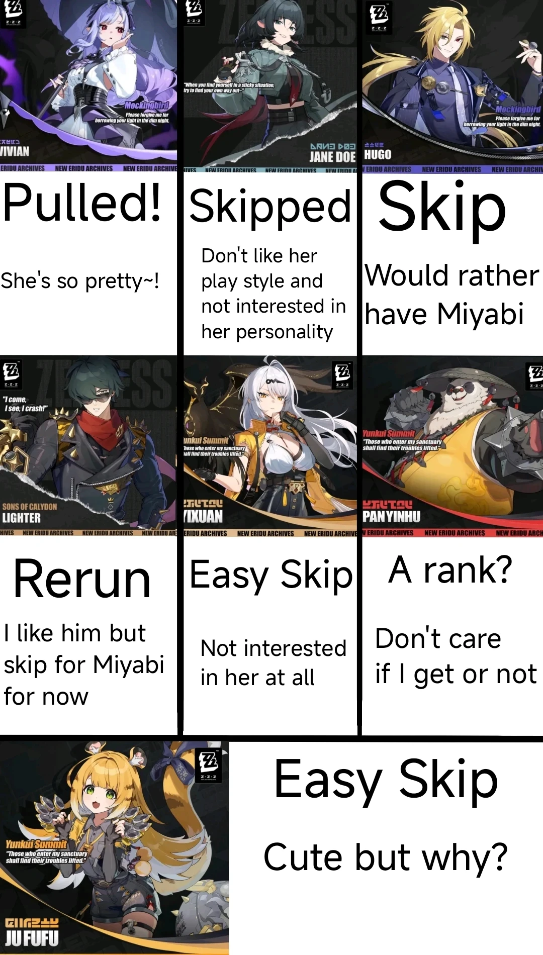 an update on my zzz pull plans~! Zenless Zone Zero | HoYoLAB