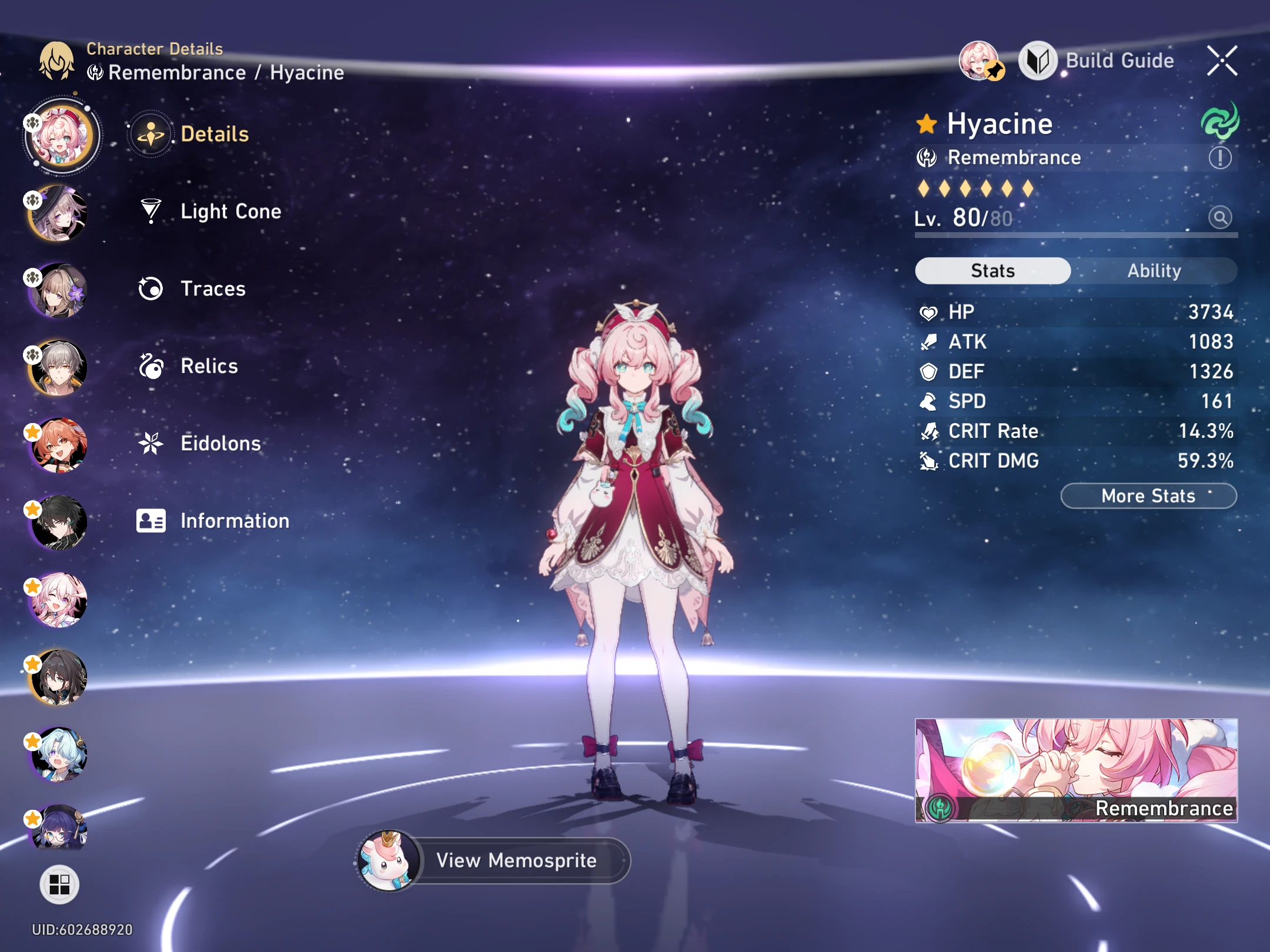 Hyacine build update! Honkai: Star Rail | HoYoLAB