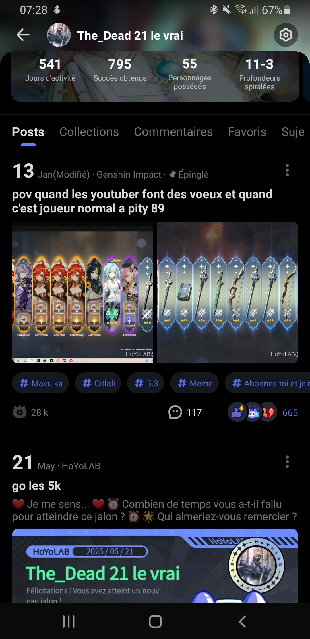 plus que 1 like et j'ai 666 like sur se post | HoYoLAB