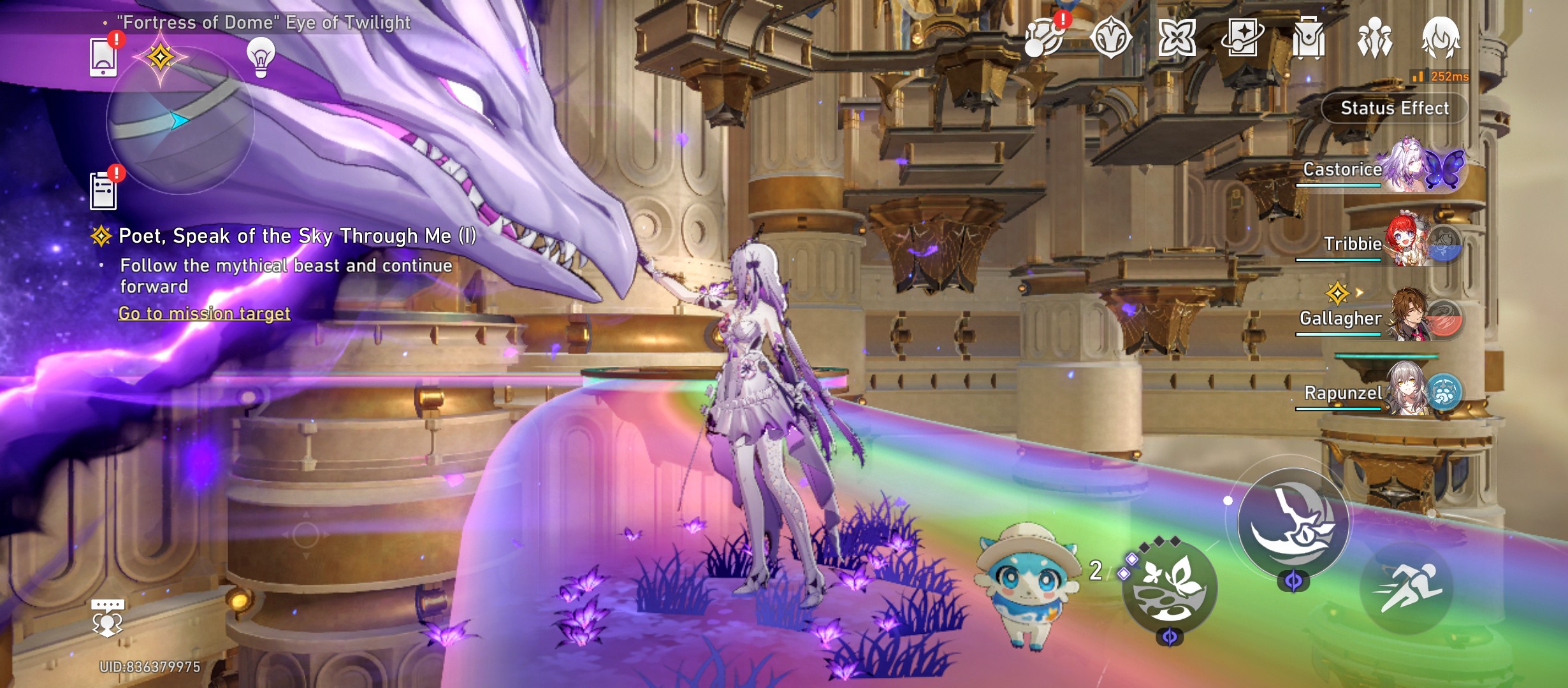 Castorice's Idle Animation on Rainbow Bridge 🥺🌈🫶🏻 Honkai: Star Rail ...