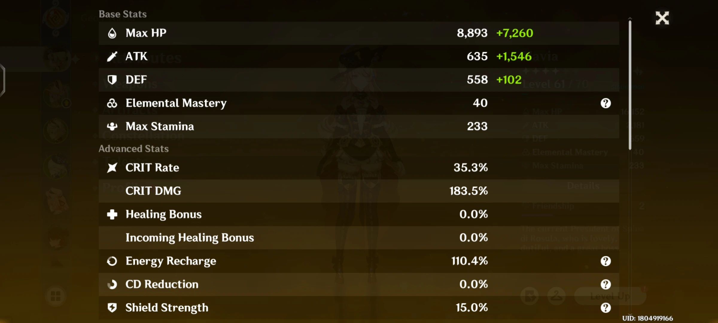 is this crit ratio good for navia I am running her with marechausse and ...