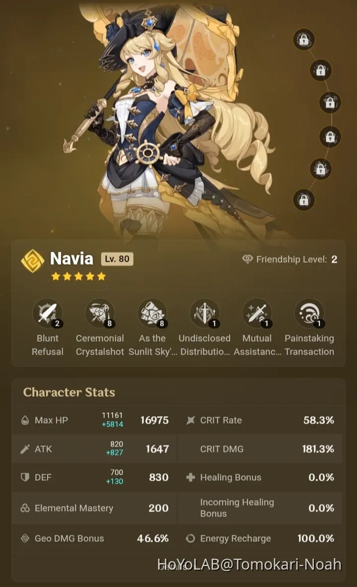 Any good CRIT DMG weapons for Navia ?? • Genshin Impact | HoYoLAB