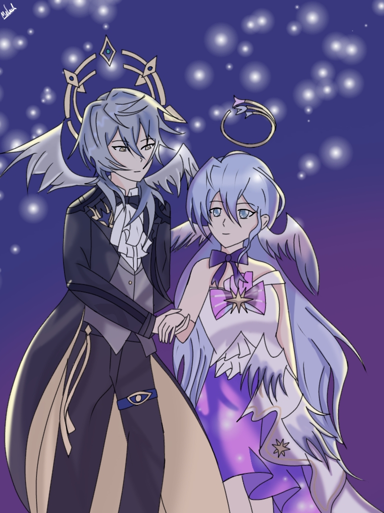 Couldn't do justice to the Halovian genes, but I tried. Honkai: Star ...