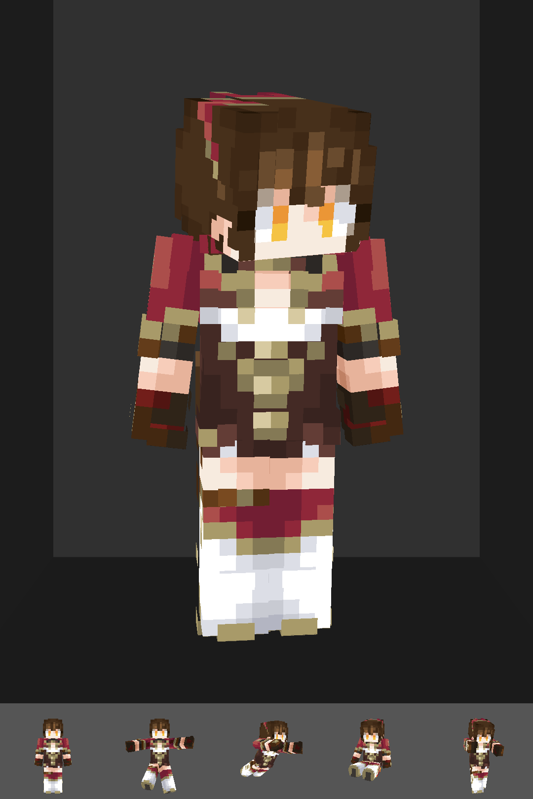 tried making an Amber Minecraft skin Genshin Impact | HoYoLAB