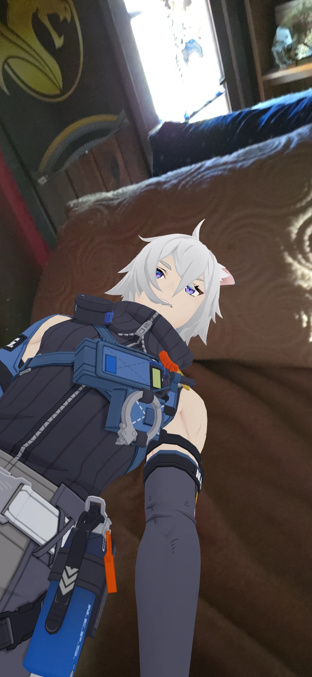 What do I do? Found this pubsec officer in my room... Zenless Zone Zero ...