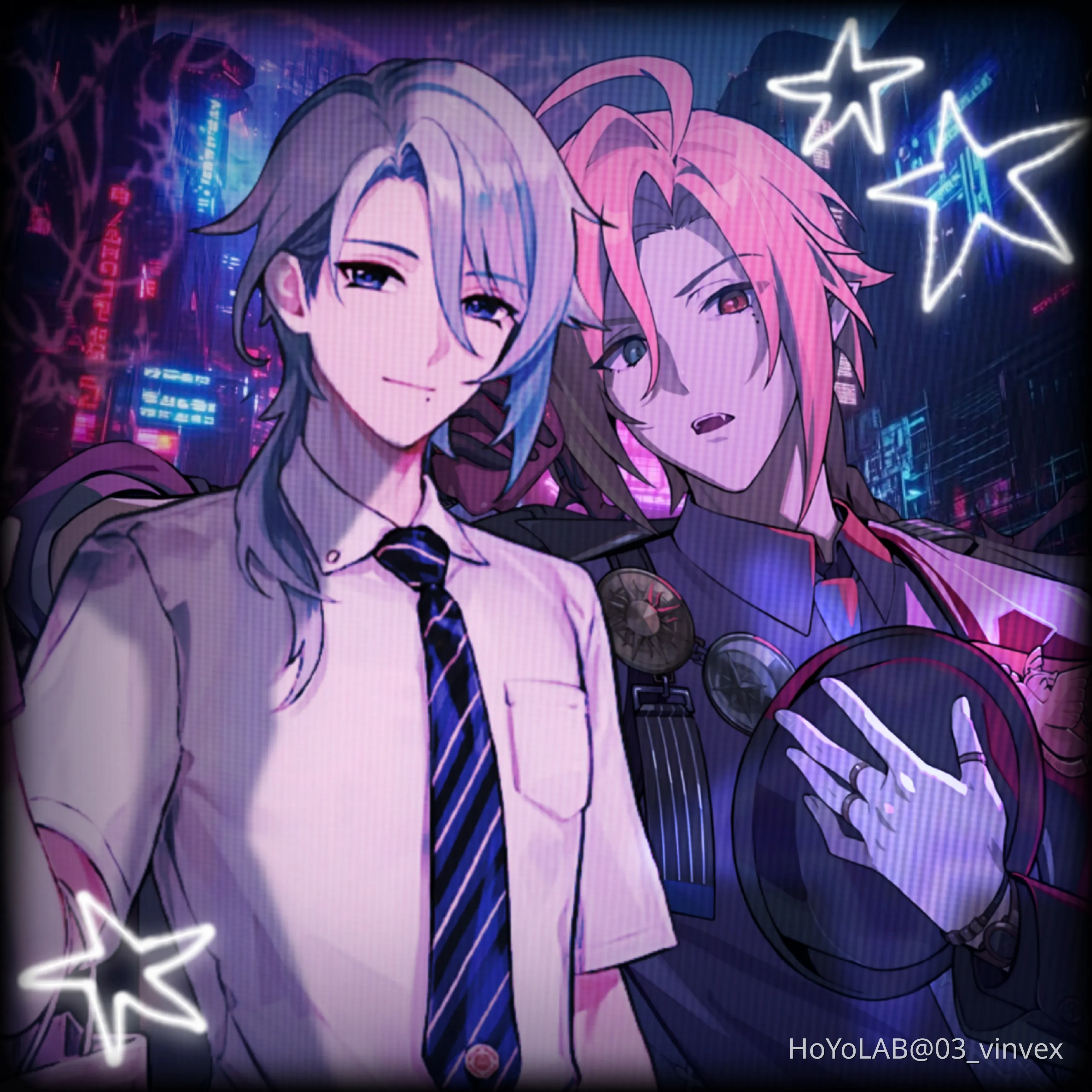 Bros Kiss ((Hugo Vlad x Kamisato Ayato)) Genshin Impact | HoYoLAB