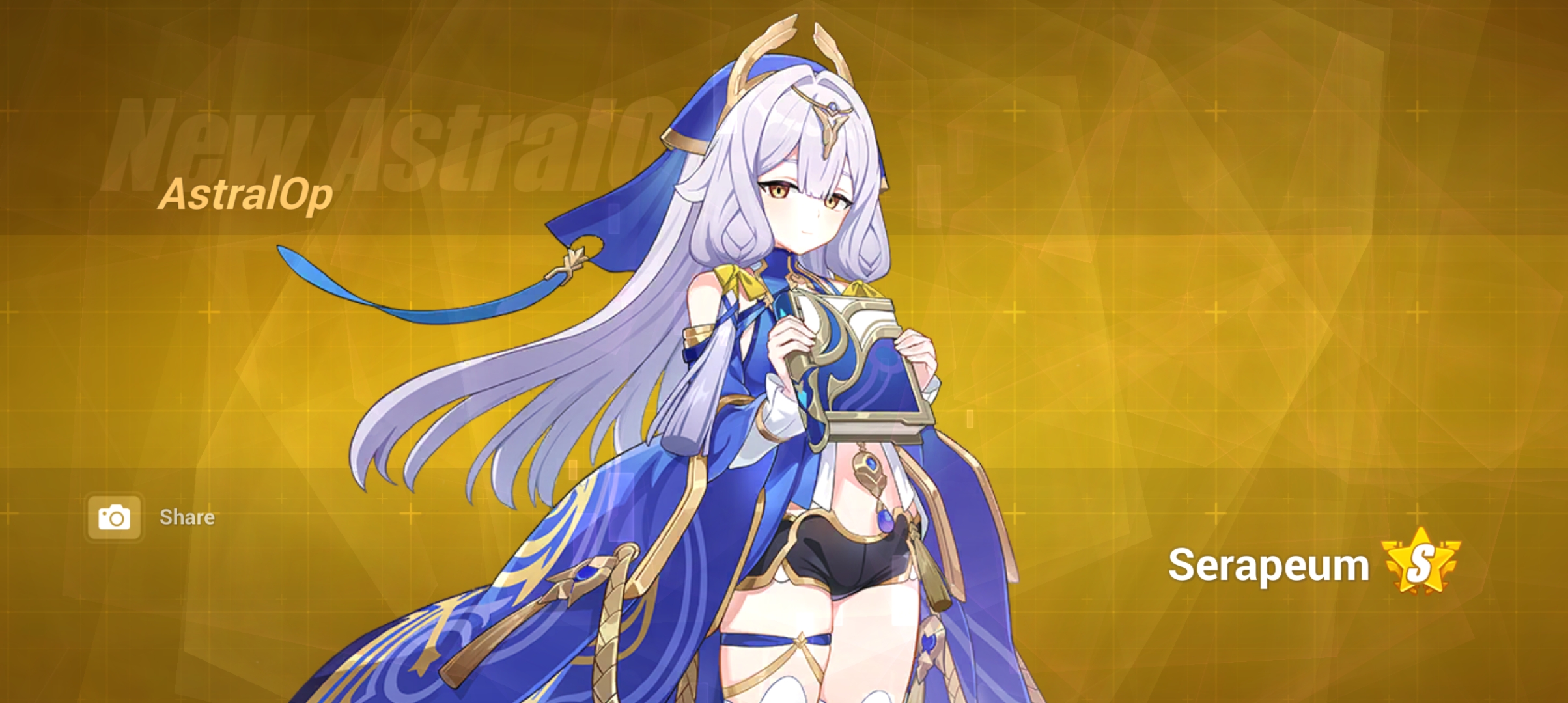 Yay.👍🏻 I got a new support character named Serapeum. I also upgraded elf sirin.🤗skills astral ...