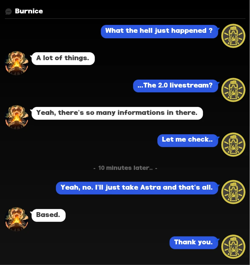 My actual reaction on the 2.0 livestream be like : Zenless Zone Zero ...