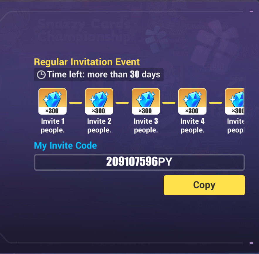 My Invite Code (EU) Honkai Impact 3rd | HoYoLAB