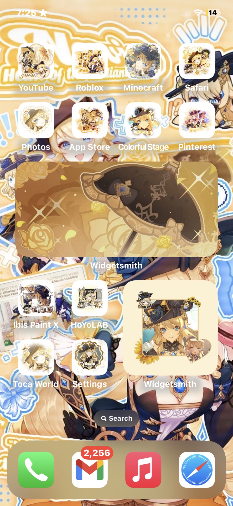 Finished my navia themed phone!! | HoYoLAB