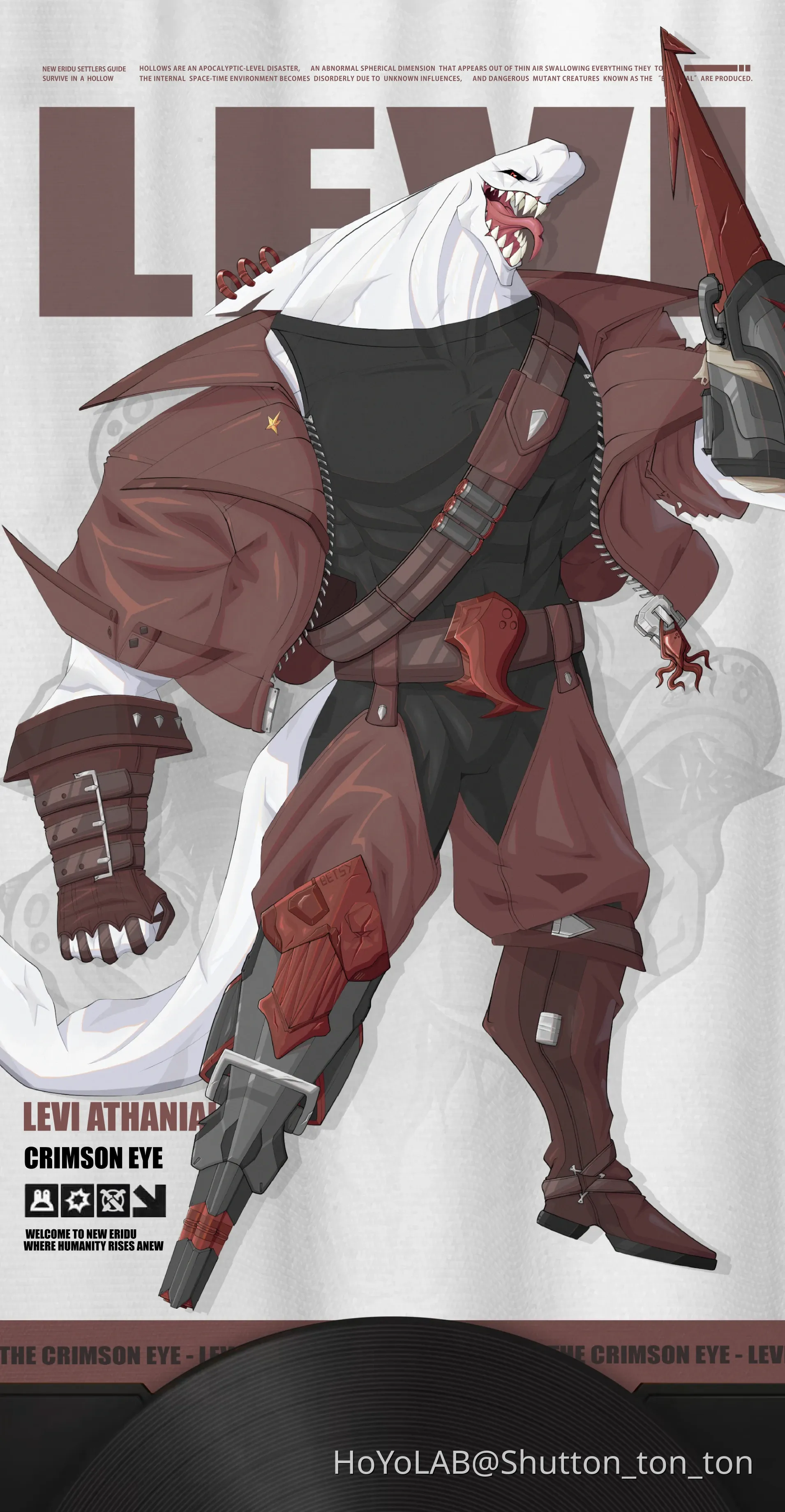 ZZZ OC - The Crimson Eye: Final Levi Athanial Drip marketing/Splash art Zenless Zone Zero | HoYoLAB