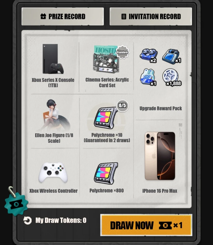 draw and get the prize Zenless Zone Zero | HoYoLAB