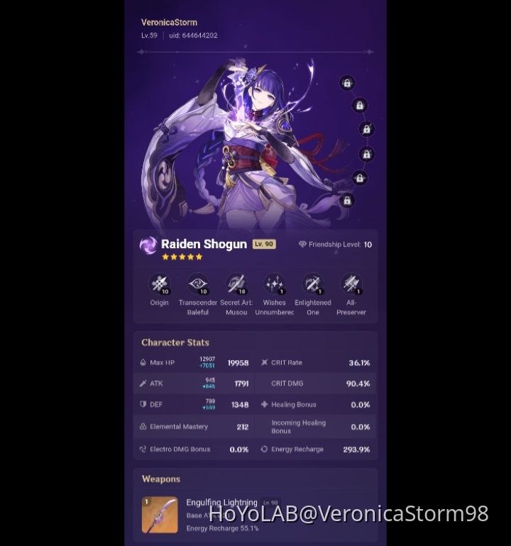 How is my Raiden Shogun build?💜🖤⚡️ Genshin Impact | HoYoLAB