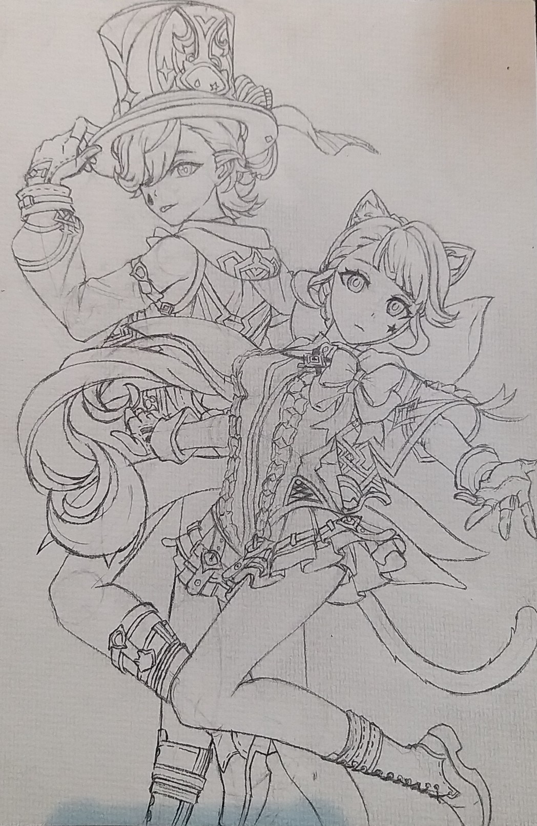 Drawing of Lyney & Lynette (Completed) Genshin Impact | HoYoLAB