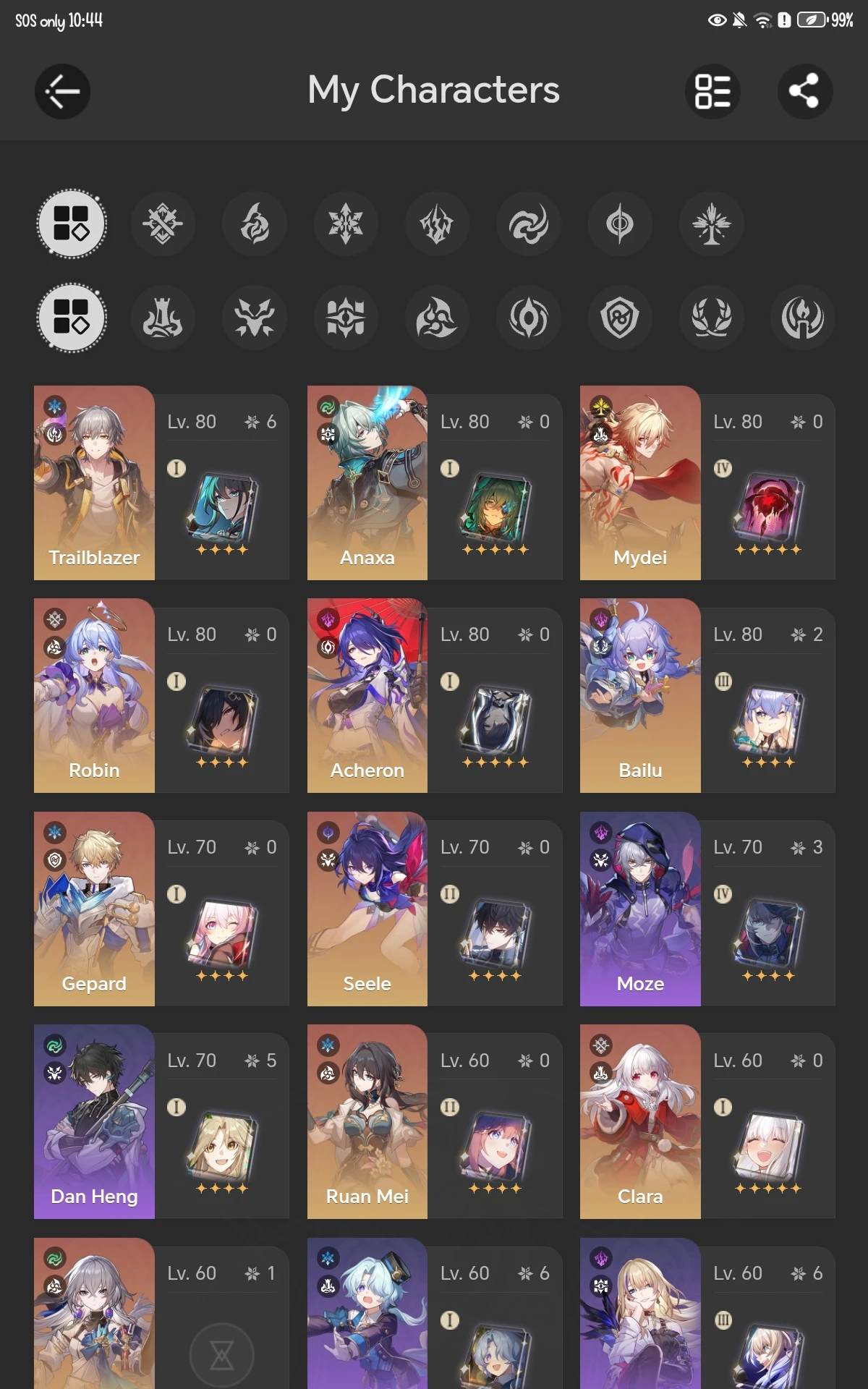 My whole 1 year hsr progress (I'm crying bruh) Honkai: Star Rail | HoYoLAB