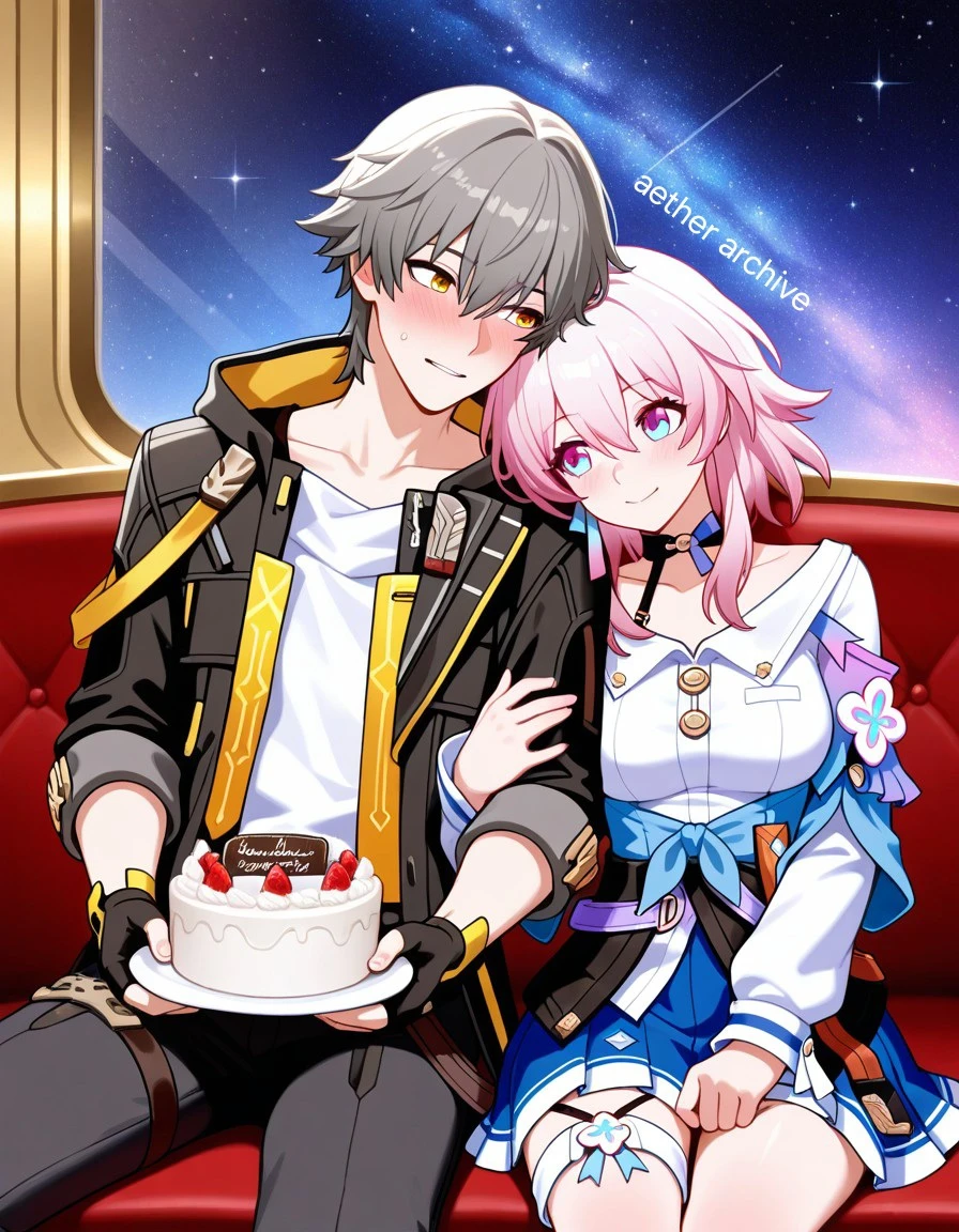 happy birthday march 7th 💛🩵 march x caelus Honkai: Star Rail | HoYoLAB