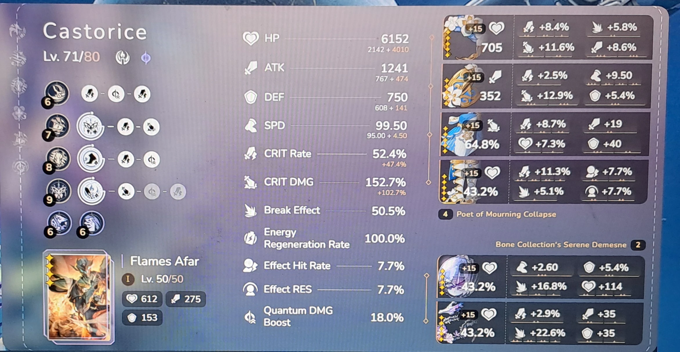 somebody help me fix my castorice build please Honkai: Star Rail | HoYoLAB