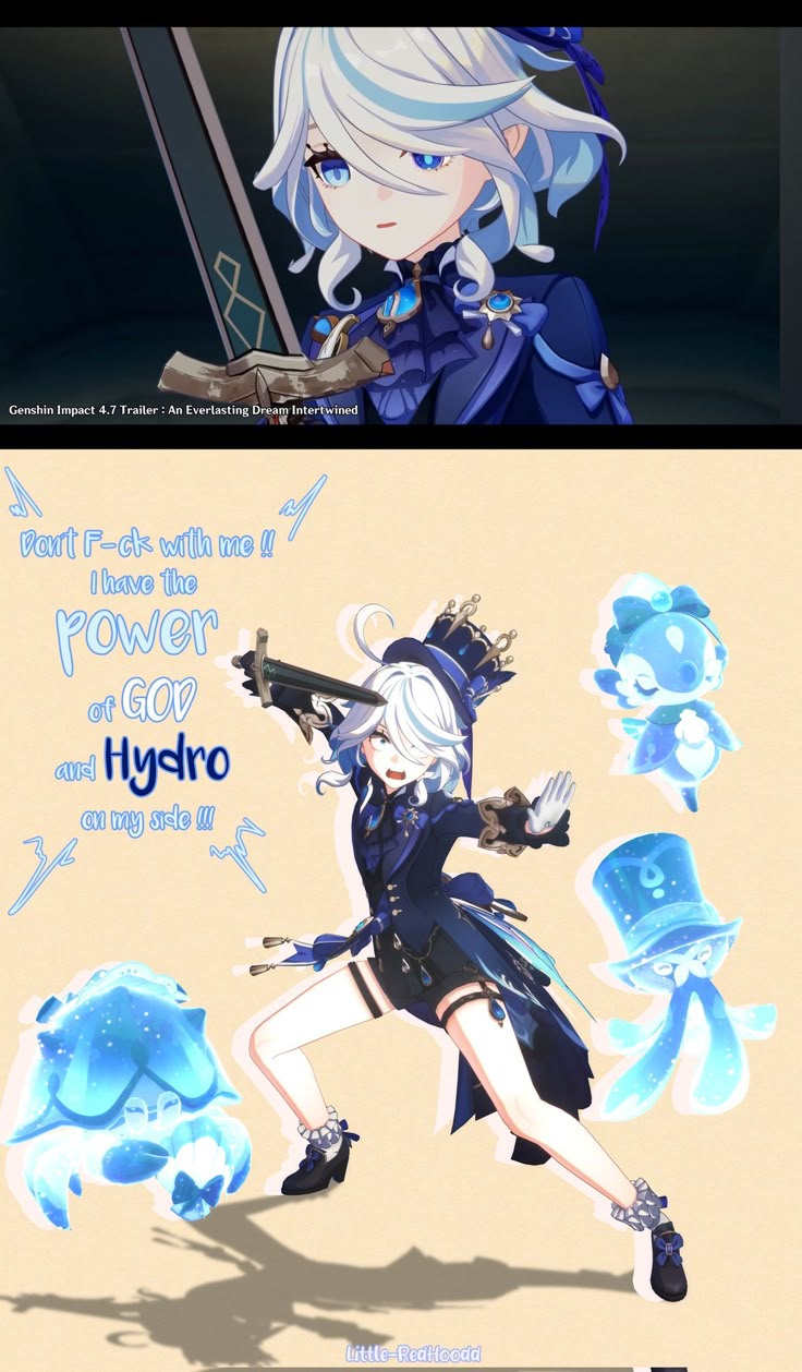 Daily Furina post 🩵 Genshin Impact | HoYoLAB