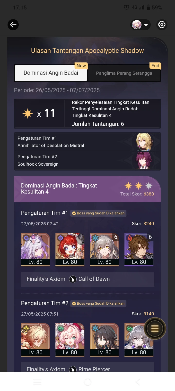 saya bawa tim kayak gini tapi masih nggak full star, tolong sarannya ...