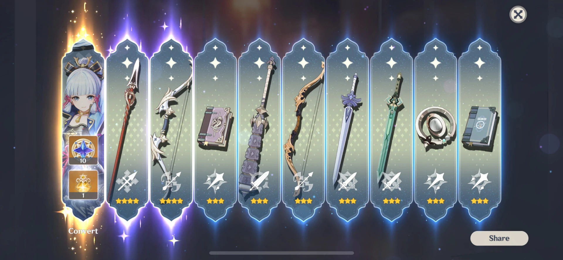 Inazuma Chronicled Wish results Genshin Impact | HoYoLAB