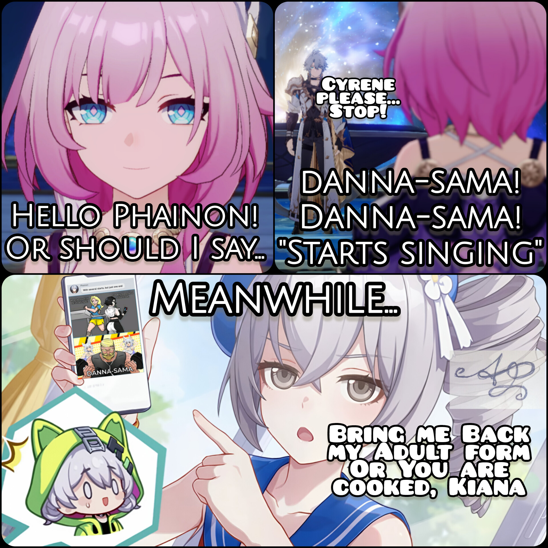 That cheesy Isekai anime will haunt those two, no matter the universe ...