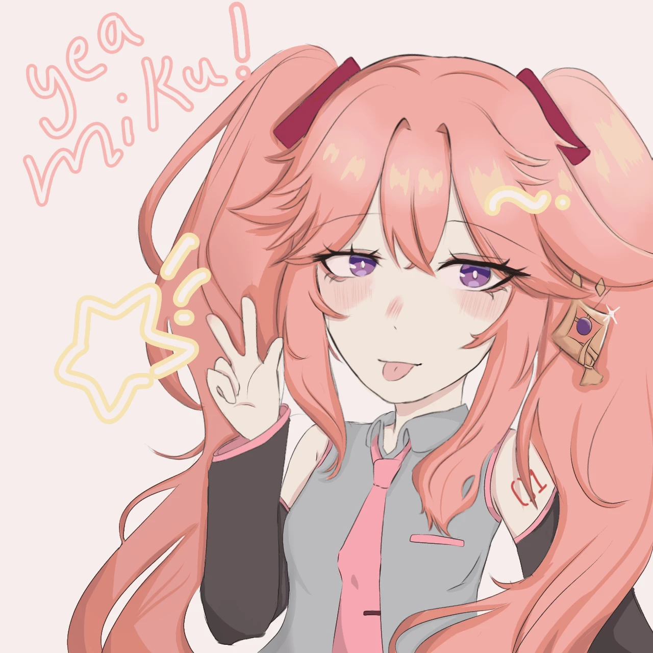 yea miko in Hatsune Miku clothes:3! Genshin Impact | HoYoLAB