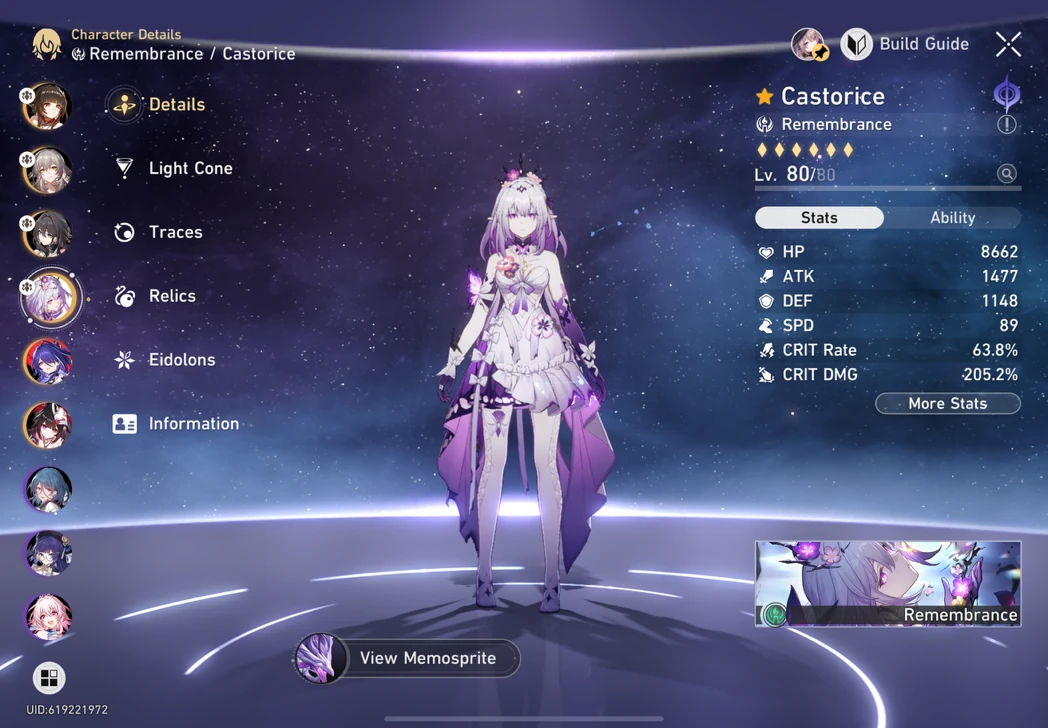 My Castorice build Honkai: Star Rail | HoYoLAB