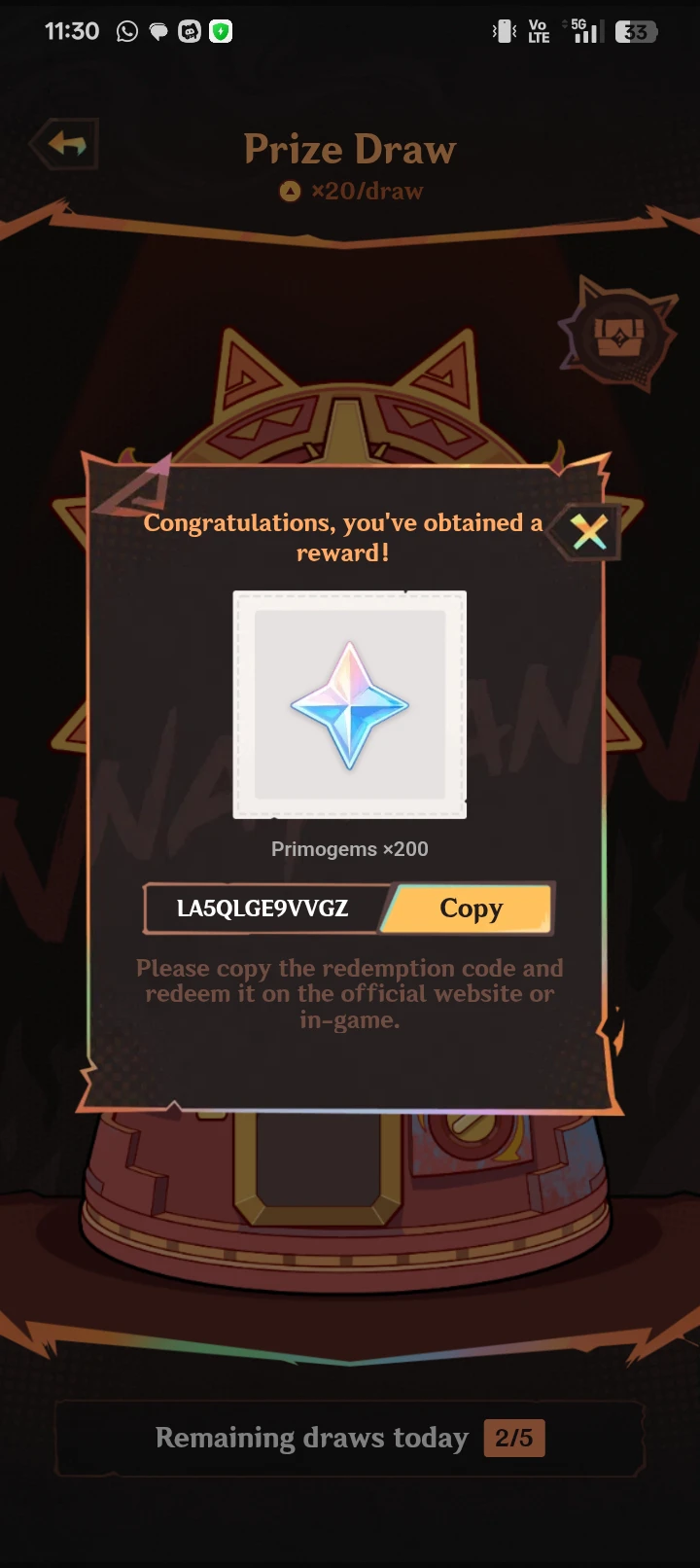 finally win 200 primos 😭😭 Genshin Impact | HoYoLAB