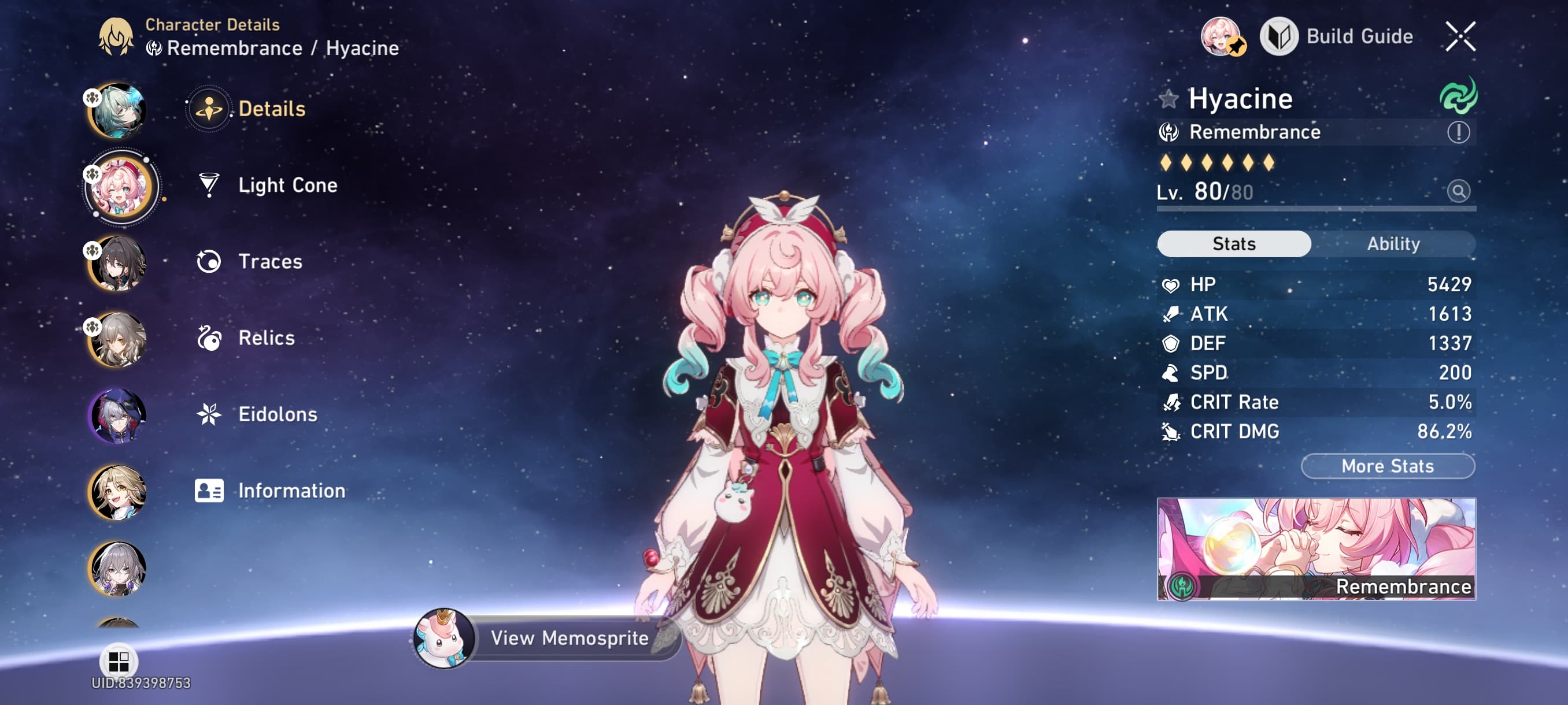 My F2P Hyacine build Honkai: Star Rail | HoYoLAB