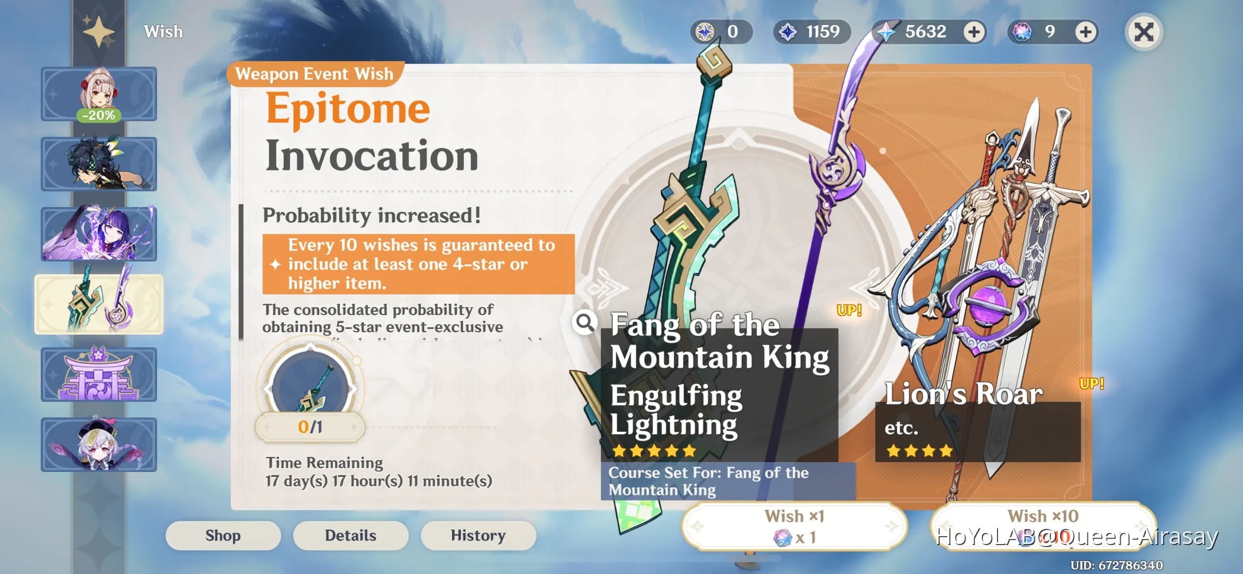 Ehe~ it’s dayyyyyy twenty sixth! Of saving for Queen Skirk! Genshin Impact | HoYoLAB