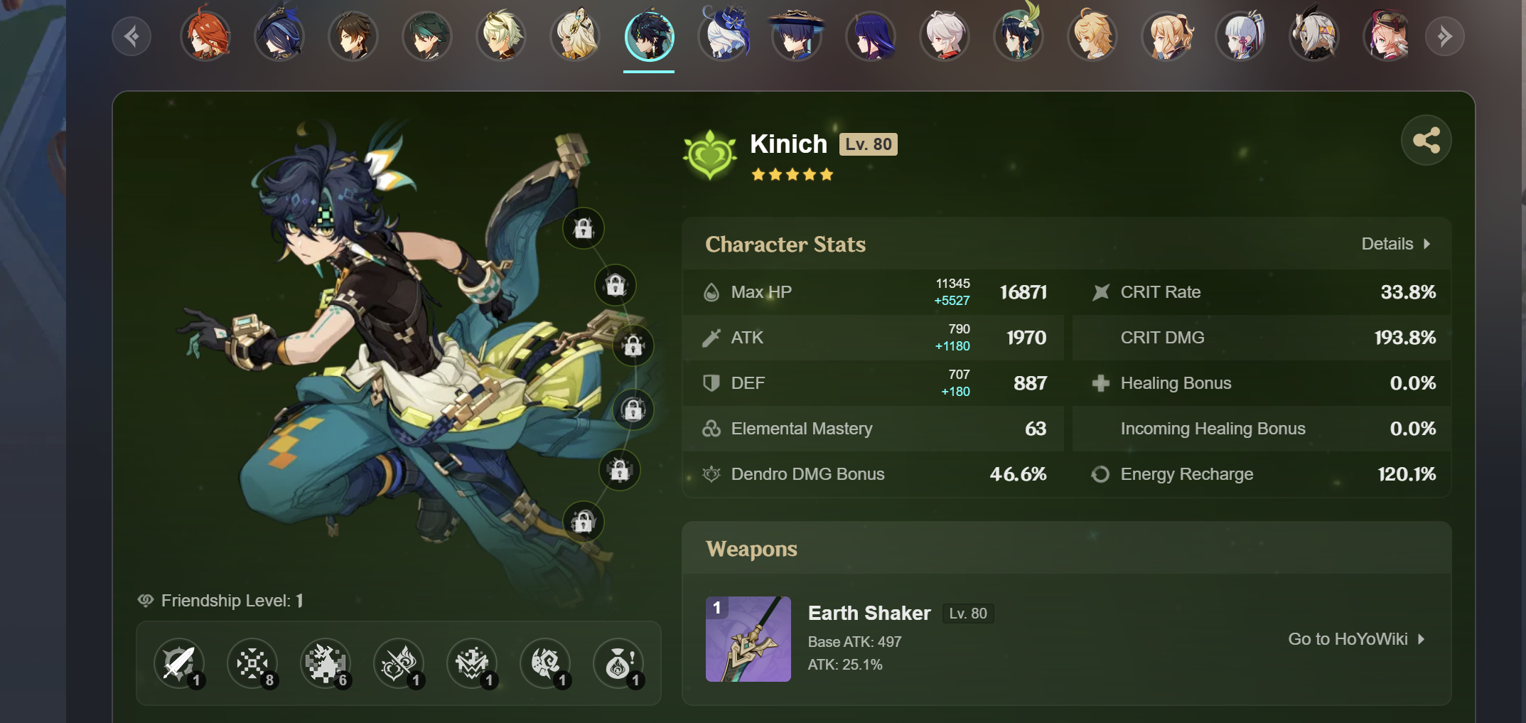 Rate My Kinich Build Genshin Impact | HoYoLAB