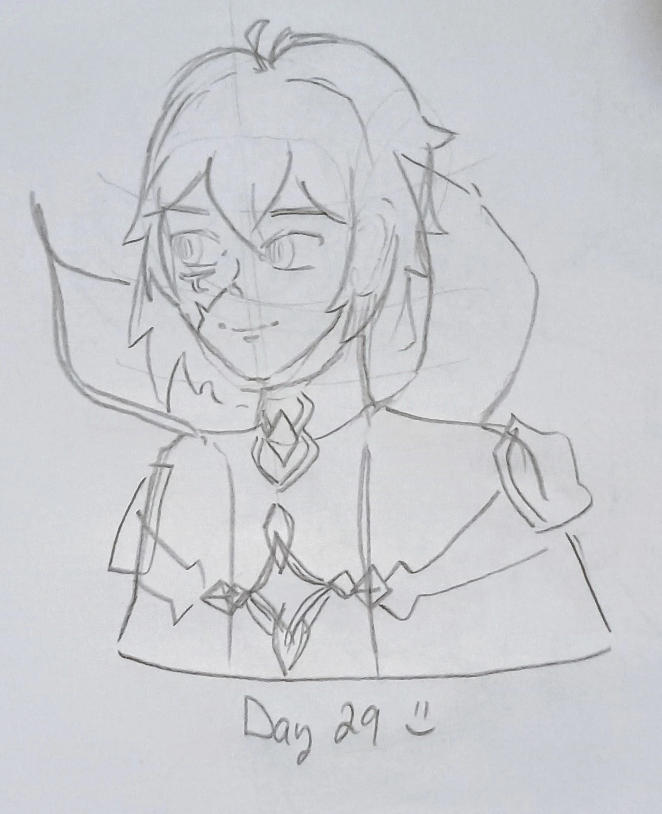 Learning how to draw by sketching Dainsleif every day Genshin Impact ...