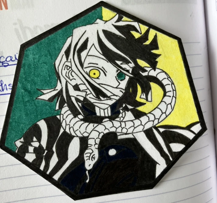 First colored drawing of Obanai!😍 Genshin Impact | HoYoLAB