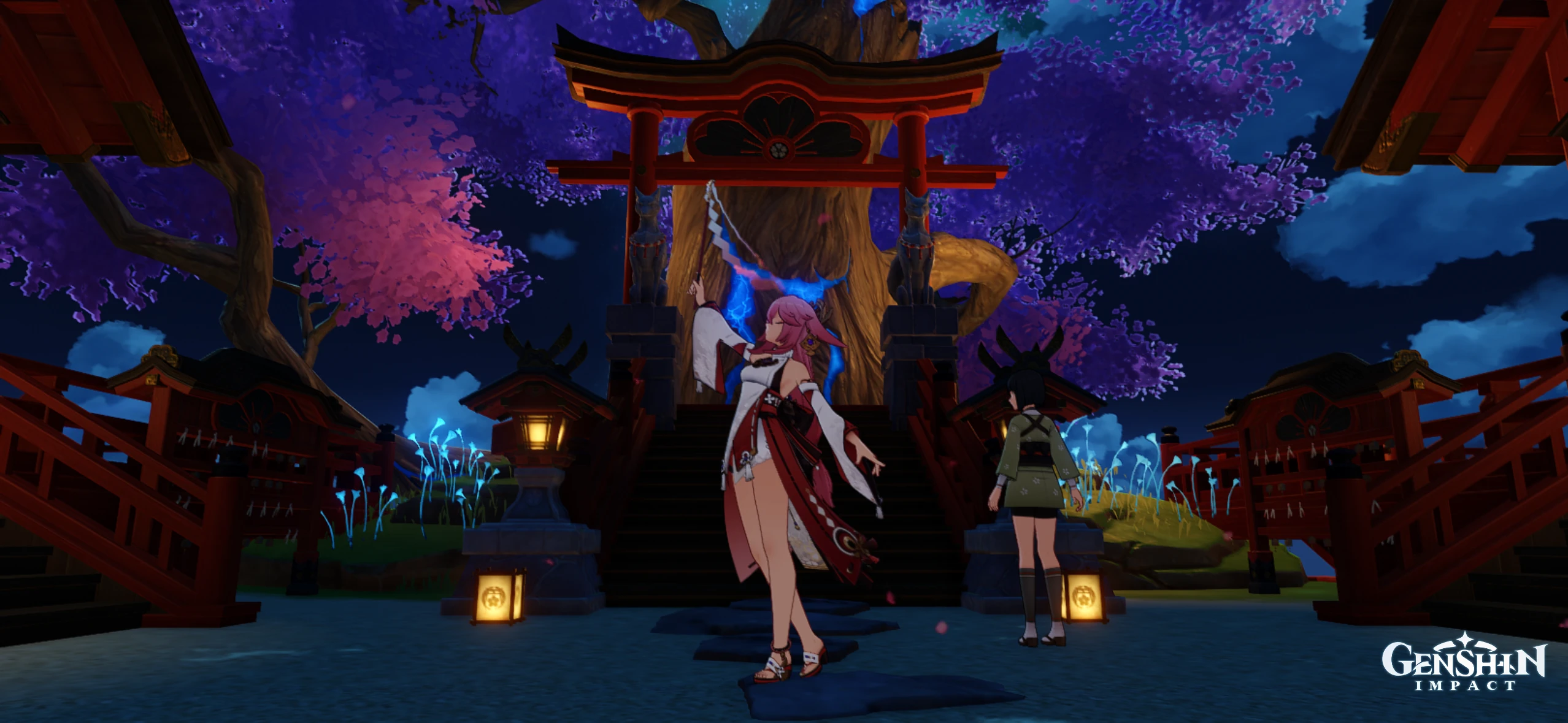 Yae miko pic at the grand narukami shrine Genshin Impact | HoYoLAB