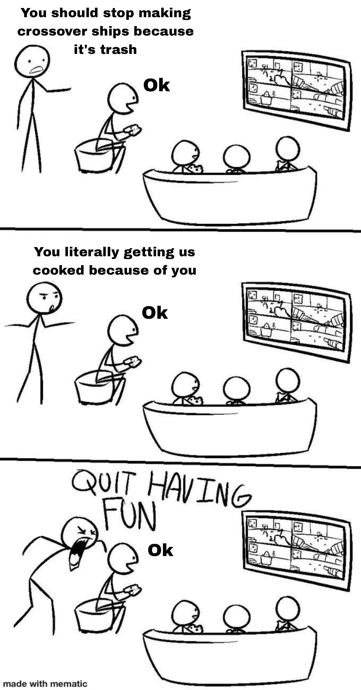 Off Topic/Meme "When I post crossover ships on here" | HoYoLAB