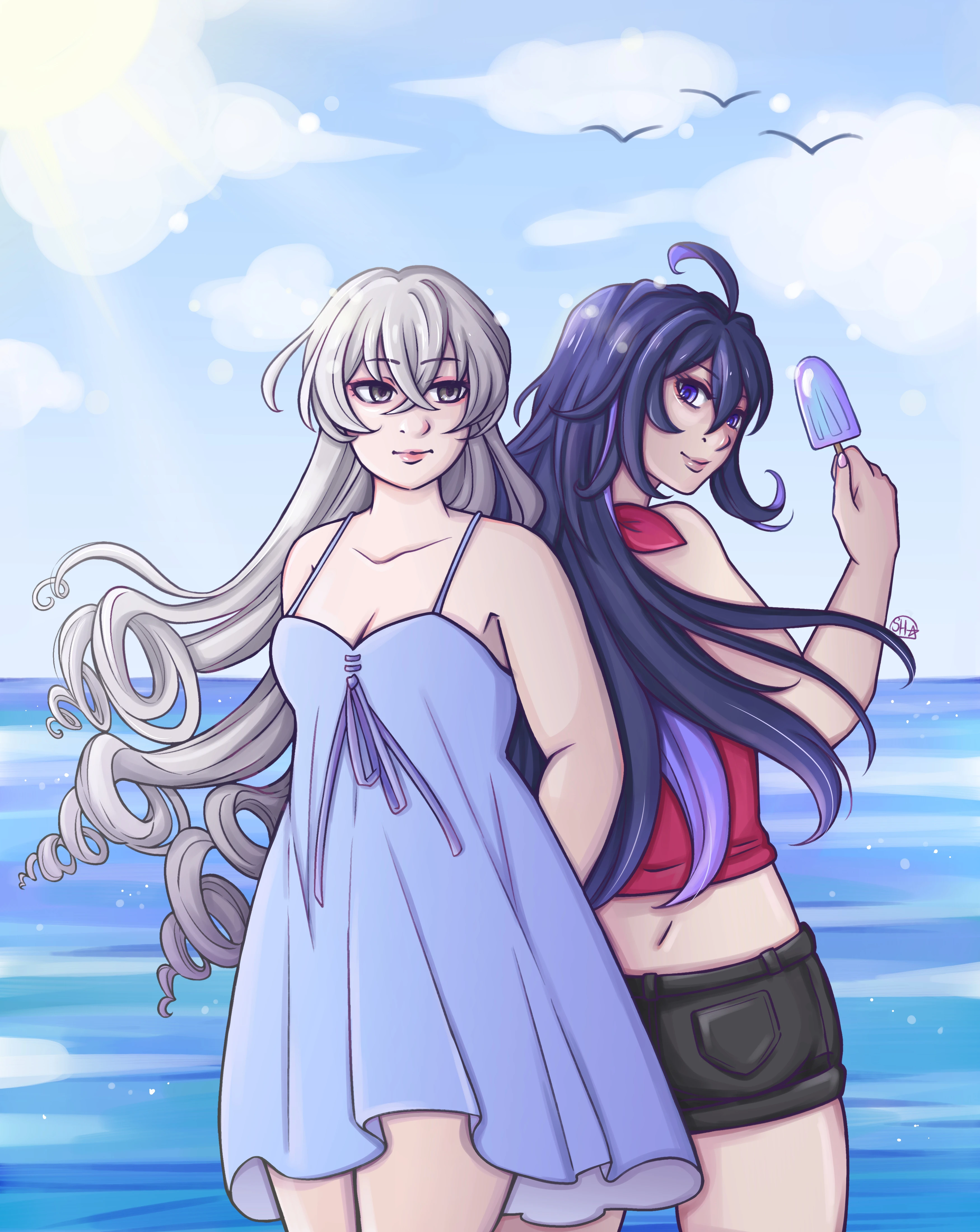 June Illustration for Hoyoverse Calendar by Lynman Alpha Honkai: Star ...