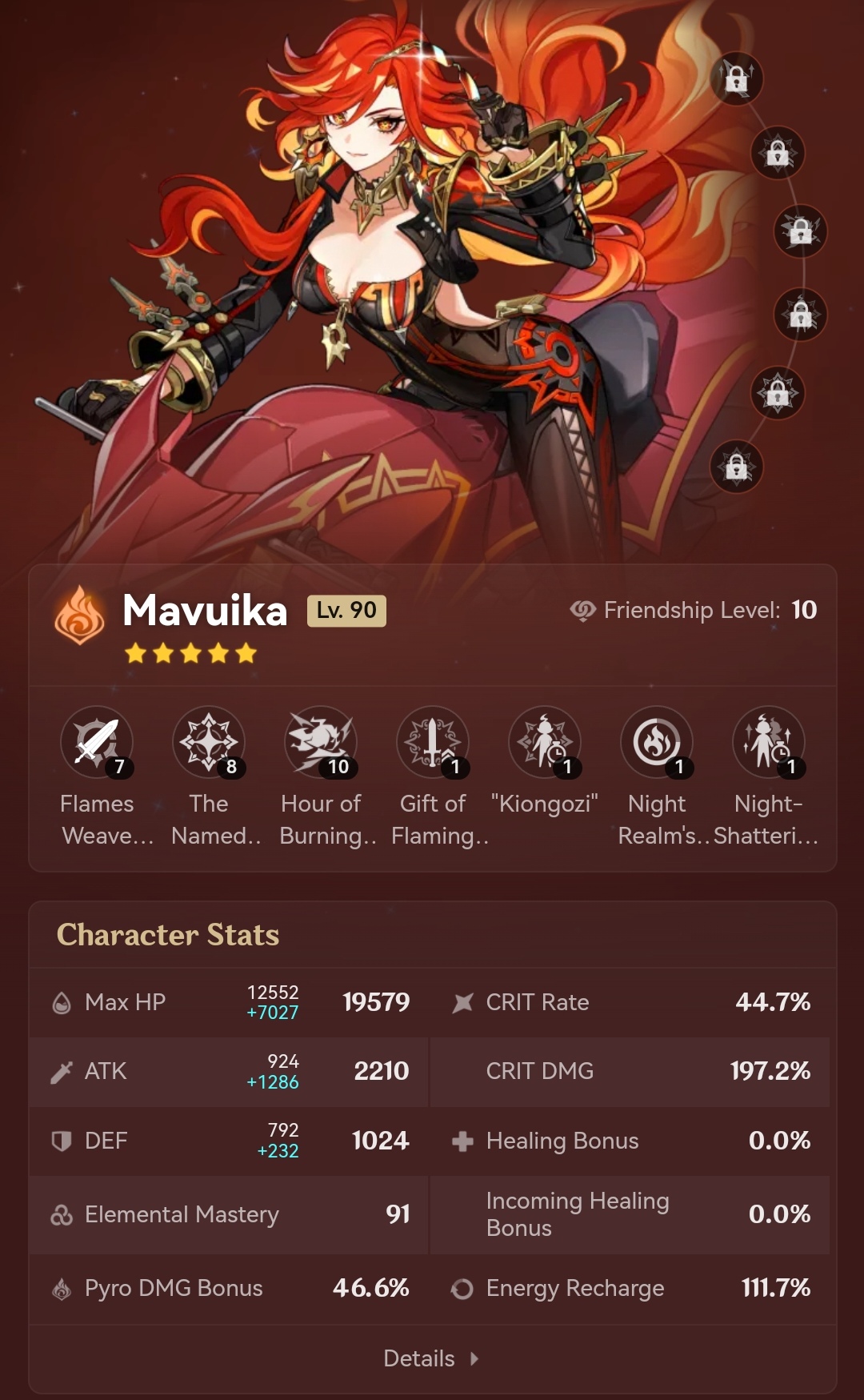 Can Anyone tell me what's wrong with my build with Mavuika Genshin ...