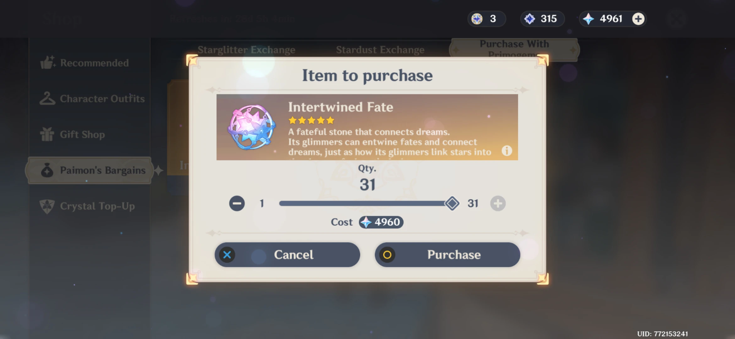 Day 5 saving for durin! Genshin Impact | HoYoLAB