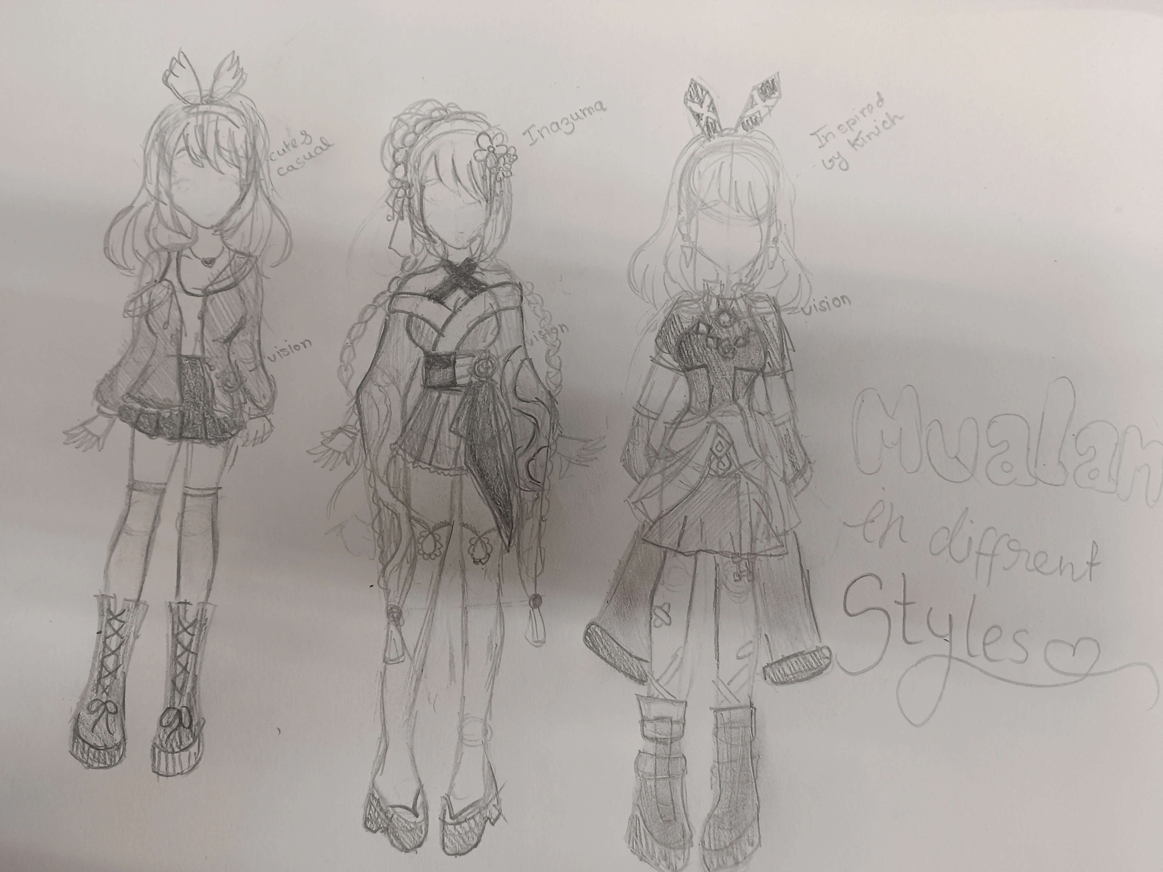 I drew Mualani in different outfits Genshin Impact | HoYoLAB
