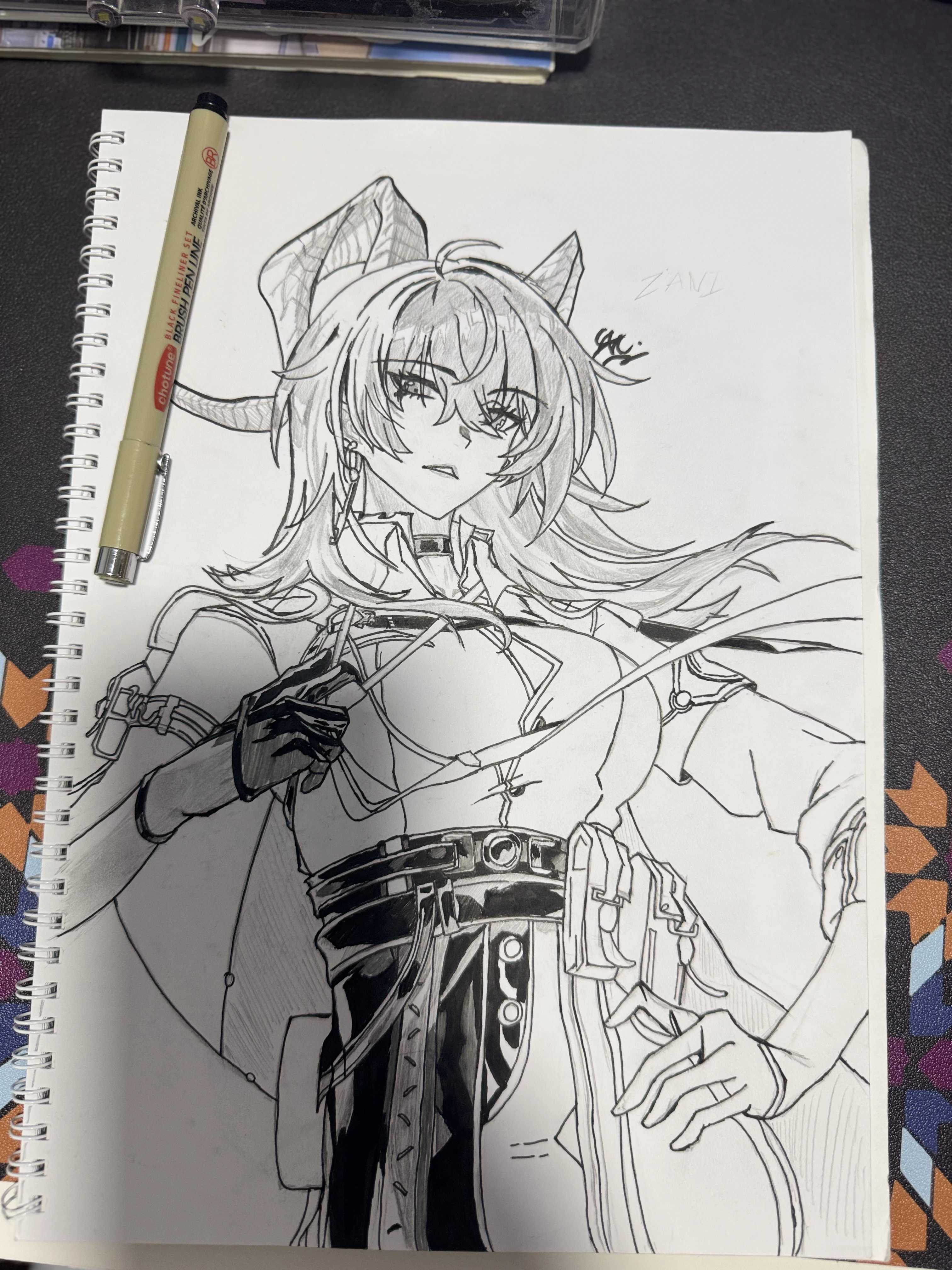 Zani Drawing ( In progress ≽^-⩊-^≼) | HoYoLAB