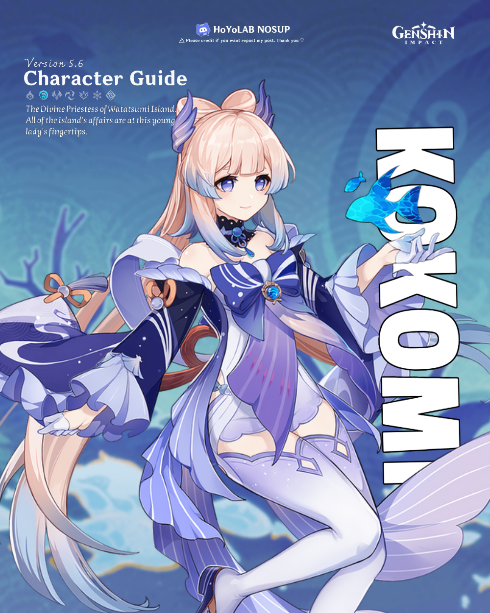 [Version 5.6] Character Guide: Sangonomiya Kokomi Heal Support & Bloom DPS Build - Weapons ...